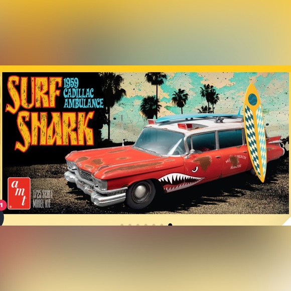 AMT SCALE MODELS | Other | Amt Surf Shark 959 Cadillac Ambulance 125 ...